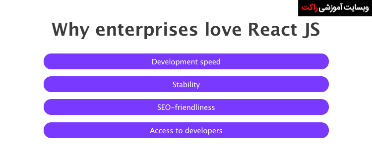 چرا React Js انتخاب مناسبی برای سازمان‌ها می‌باشد؟ - راکت